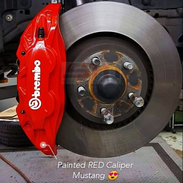 Ford Mustang Brake Caliper Painting Brembo Any Color Any Logo | Shopee ...