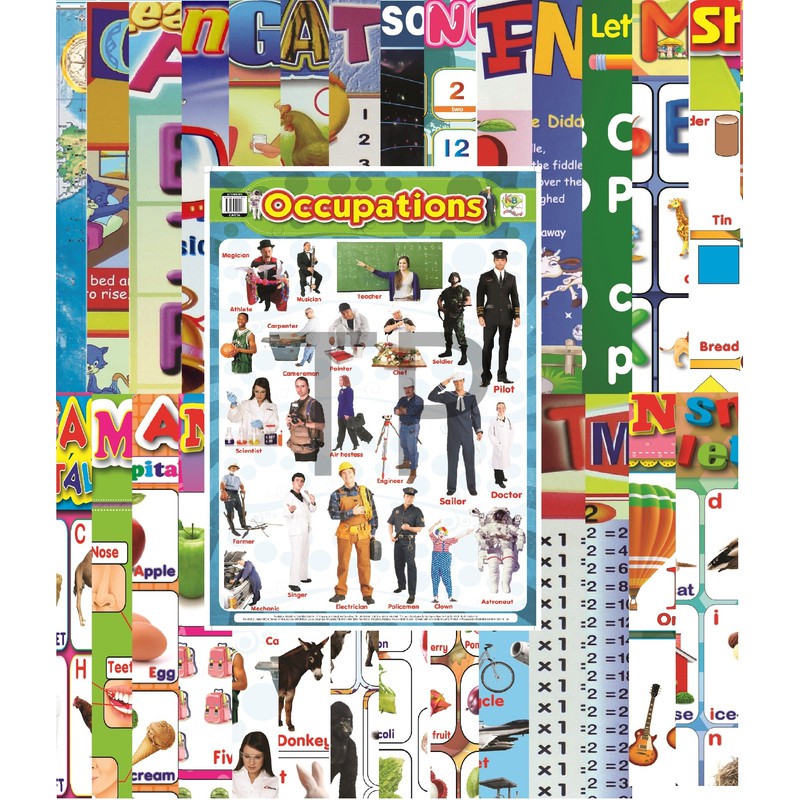 Children Fun English Charts Series - OCCUPATION - Early Learning ...