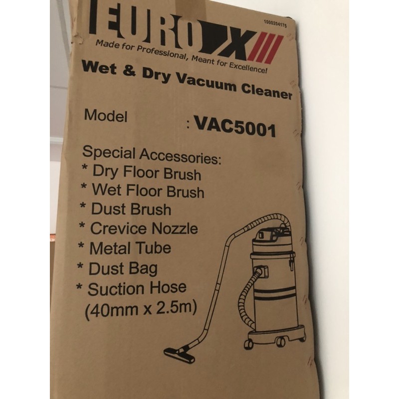 EUROPOWER/ EUROX VAC5001 1800W 30L Wet & Dry Heavy Duty Vacuum Cleaner ...