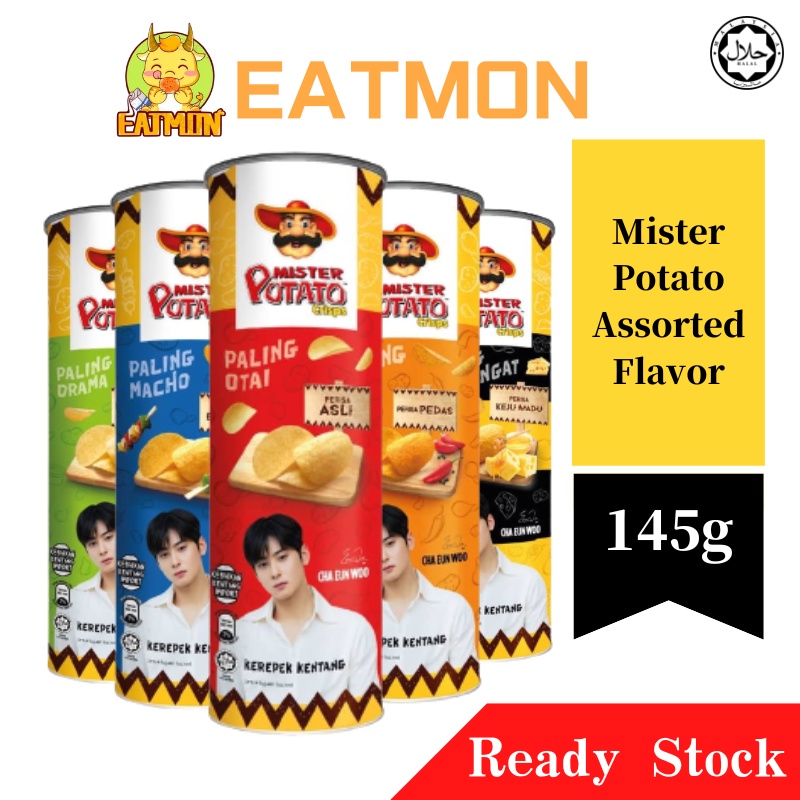 [EATMON] Mister Potato Chips 145g | Shopee Malaysia