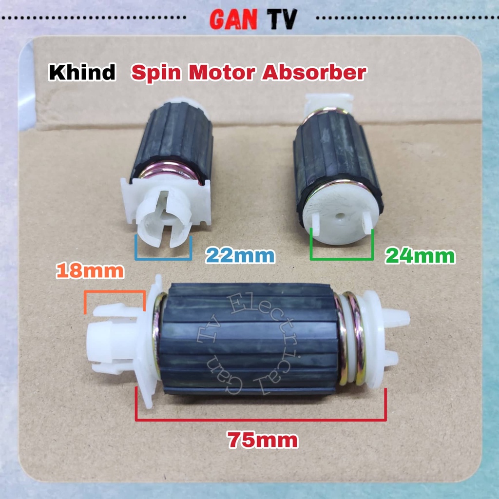 (3pcs) Heavy Duty Khind 75mm Semi Auto Washing Machine Spin Motor ...
