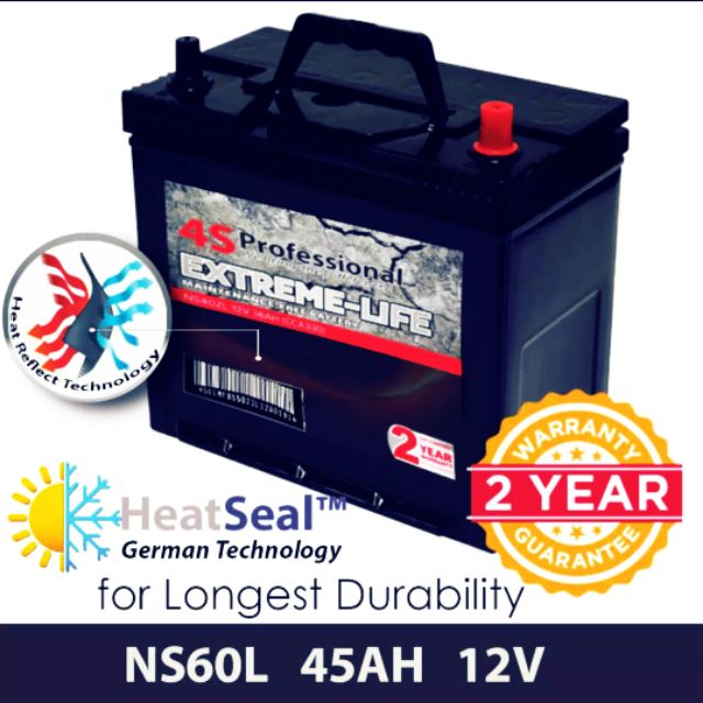 NEW ORIGINAL MAINTENANCE FREE NS60 NS60LS NS60L 12V 45AH CCA480 CAR ...