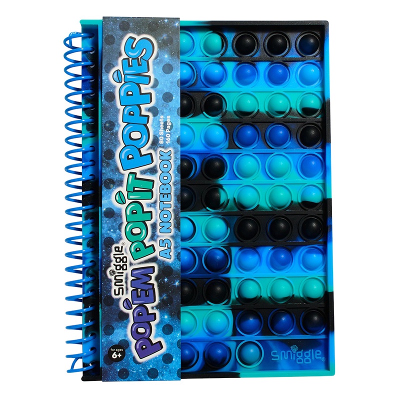 smiggle notebook decompression bubbles silica gel on the A5 hand book ...