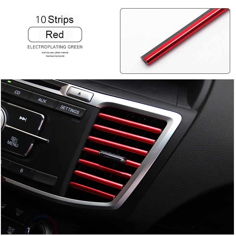 10Pcs Aircond Strip Aircon Strip Vent Trim Grille Strip Deco Trim Strip ...