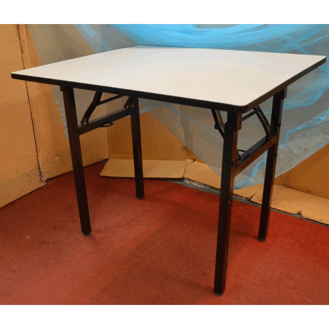 2.5' x 2.5' Grey Banquet Table / Square Foldable Heavy Duty / (32mm ...