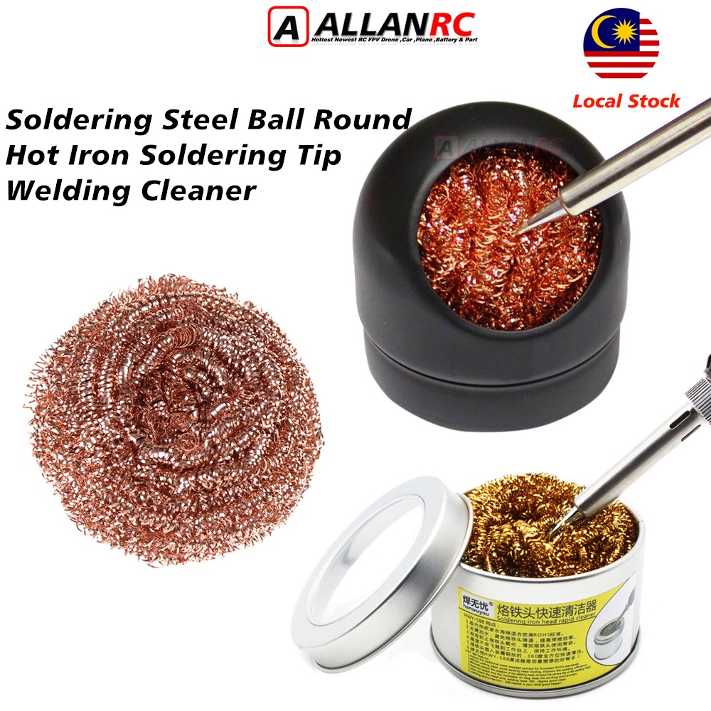 Steel Wire Brass Ball Copper Metal Sponge Soldering Solder Iron Metal ...