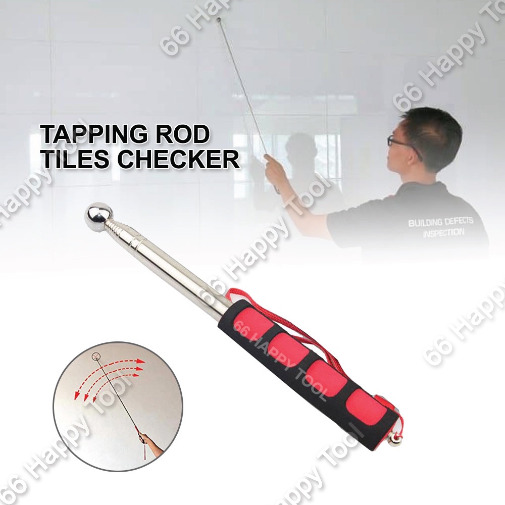 1Pc Tapping Rod Mosaic Tiles Tester Ready Stock Extendable Hollow ...