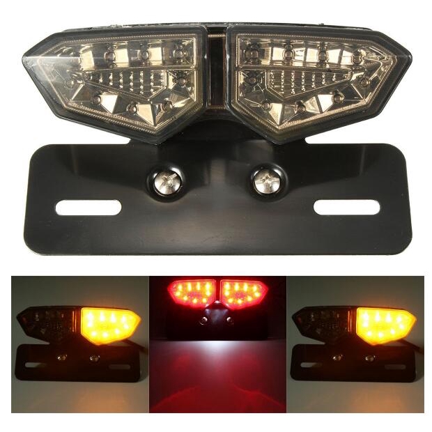 Universal Motorcycle LED Tail Light Brake Steering Light LED Motorcycle ...