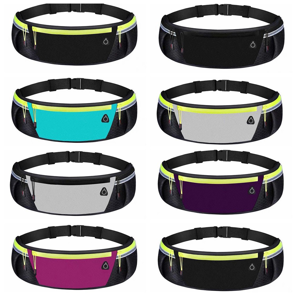 QUESHARK Waterproof Running Waist Bag Men Women Multi-use Sport Waist ...