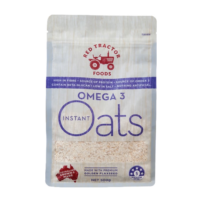 Red Tractor - Omega 3 Instant Oats 500G | Shopee Malaysia