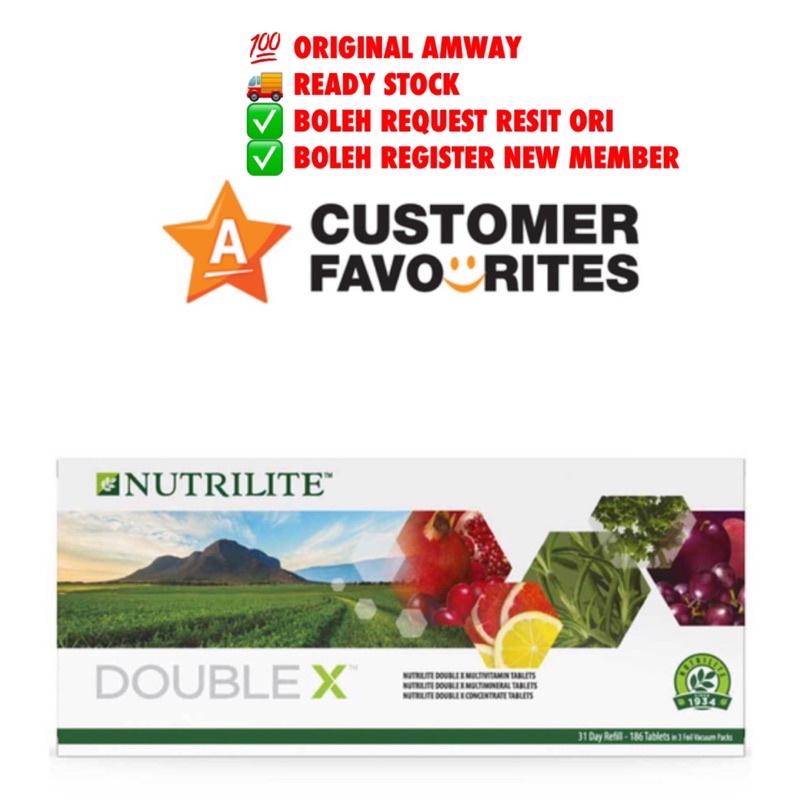 💯 ORI AMWAY Nutrilite DOUBLE X - Refill Pack 31-Day Supply | Shopee ...