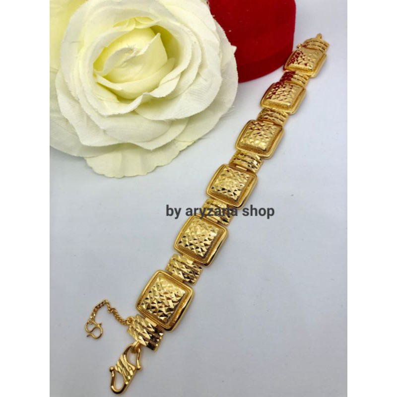 💎Ada cop916 Emas Korea gold plated 24k pattern biskut tawar🎀 | Shopee ...