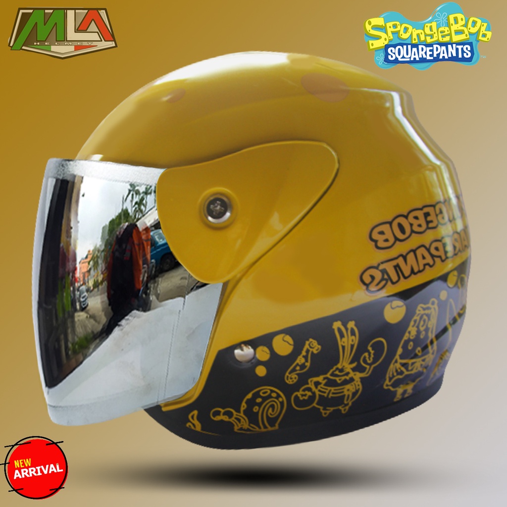 Half Face Evolution Adult Helmet Like GM Original Helmet With SpongeBob ...
