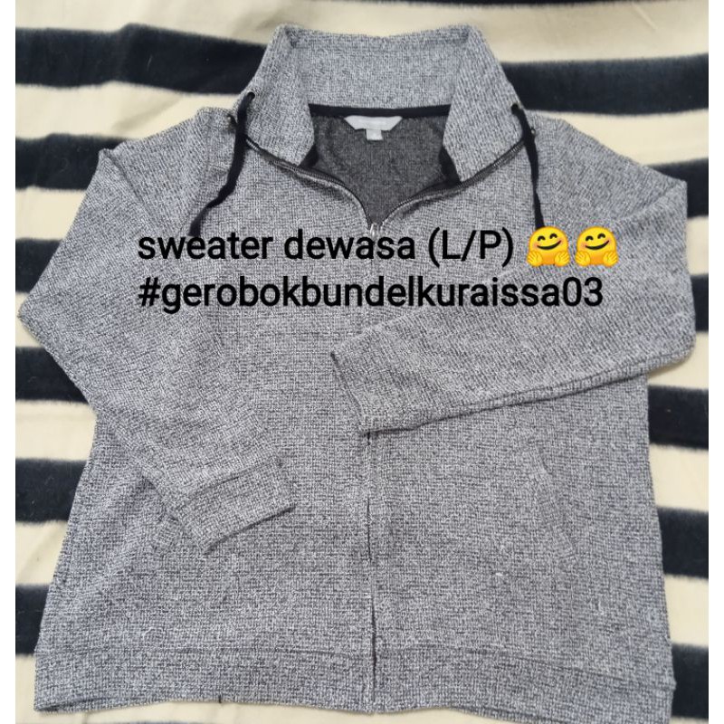 (LIVE ONLY !!!) BAJU SWEATER DEWASA (L/P) | Shopee Malaysia