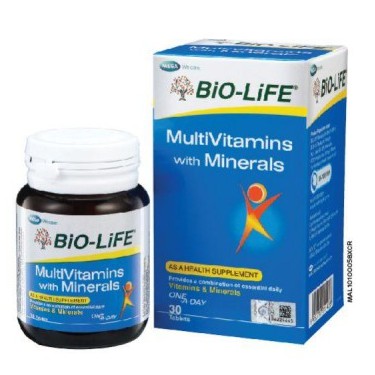 BIO-LIFE MultiVitamin with Mineral 30’s (EXP : JUNE 2022) | Shopee Malaysia