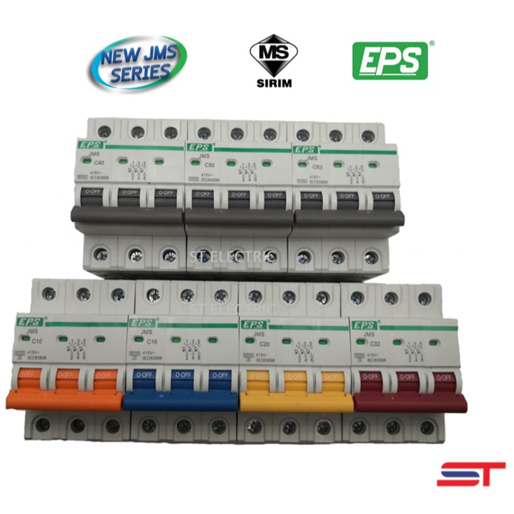EPS 3 POLE MCB 6A/10A/16A/20A/32A/40A/50A/63A MINIATURE CIRCUIT ...