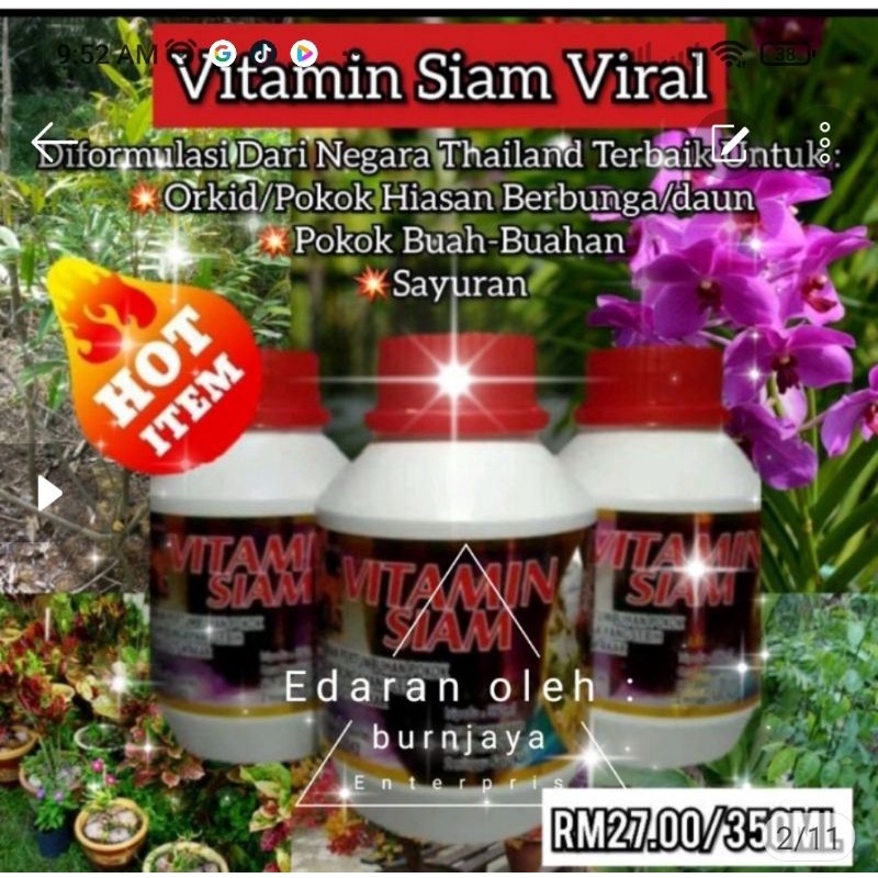 Baja Vitamin siam 350ml | Shopee Malaysia