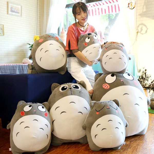 (READY STOCK) Totoro Soft Doll Large Plush Toy Cute Cat Soft Plush ...