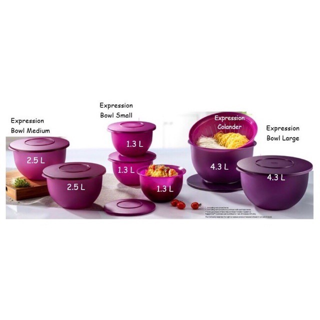 Tupperware Purple Expression Bowl | Shopee Malaysia