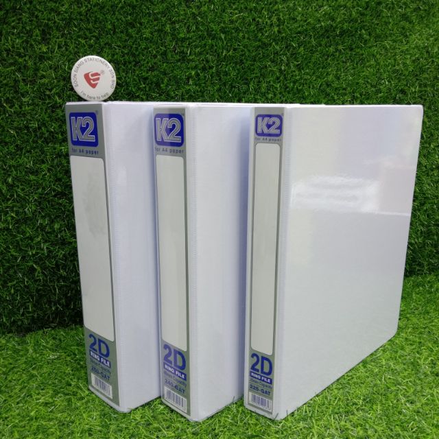 🎉READY STOCK IN MALAYSIA🎉 K2 A4 White 2D Ring File 25mm Capacity/40mm ...