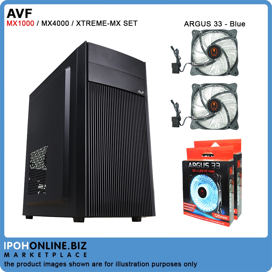 AVF MX1000 / MX4000 / XTREME MX Premium Micro ATX Black Tower PC Casing ...