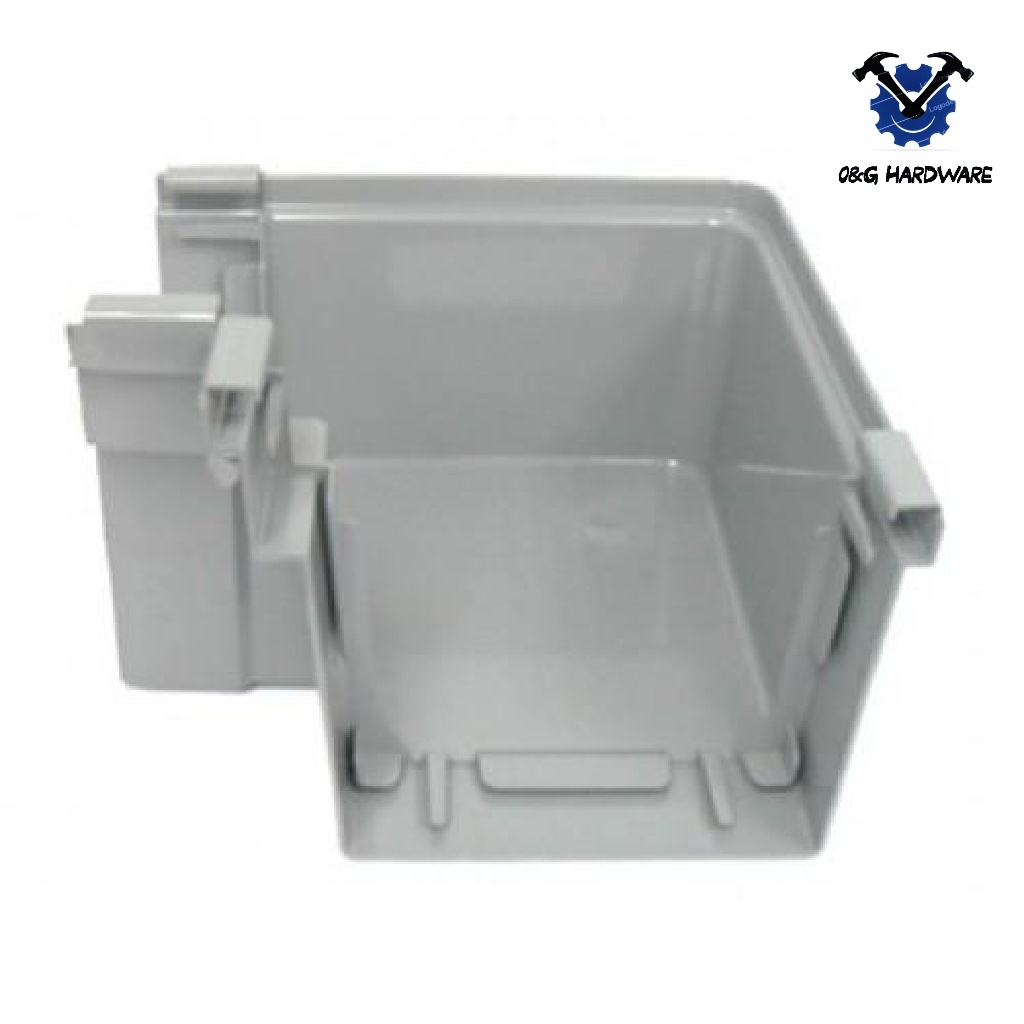[ARENSI-MARLEY] F300 PVC RAIN GUTTER MITRE JOINT IN (GREY) | Shopee ...