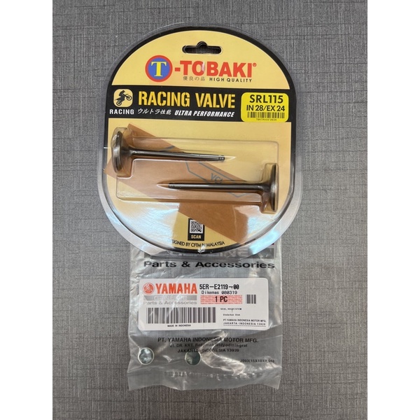 SRL110 SRL115 VALVE RACING 24 28 100 %ORIGINAL TOBAKI READY STOCK ...