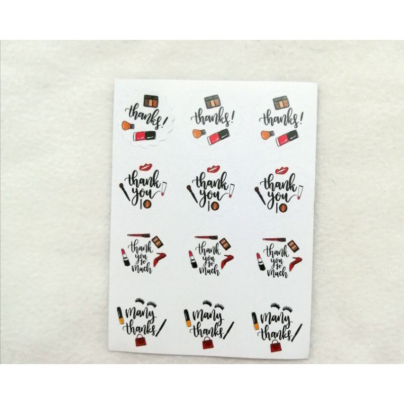Ready Stock🔥120 Pcs / 10 sheets Thank You Sticker goodies sticker door ...