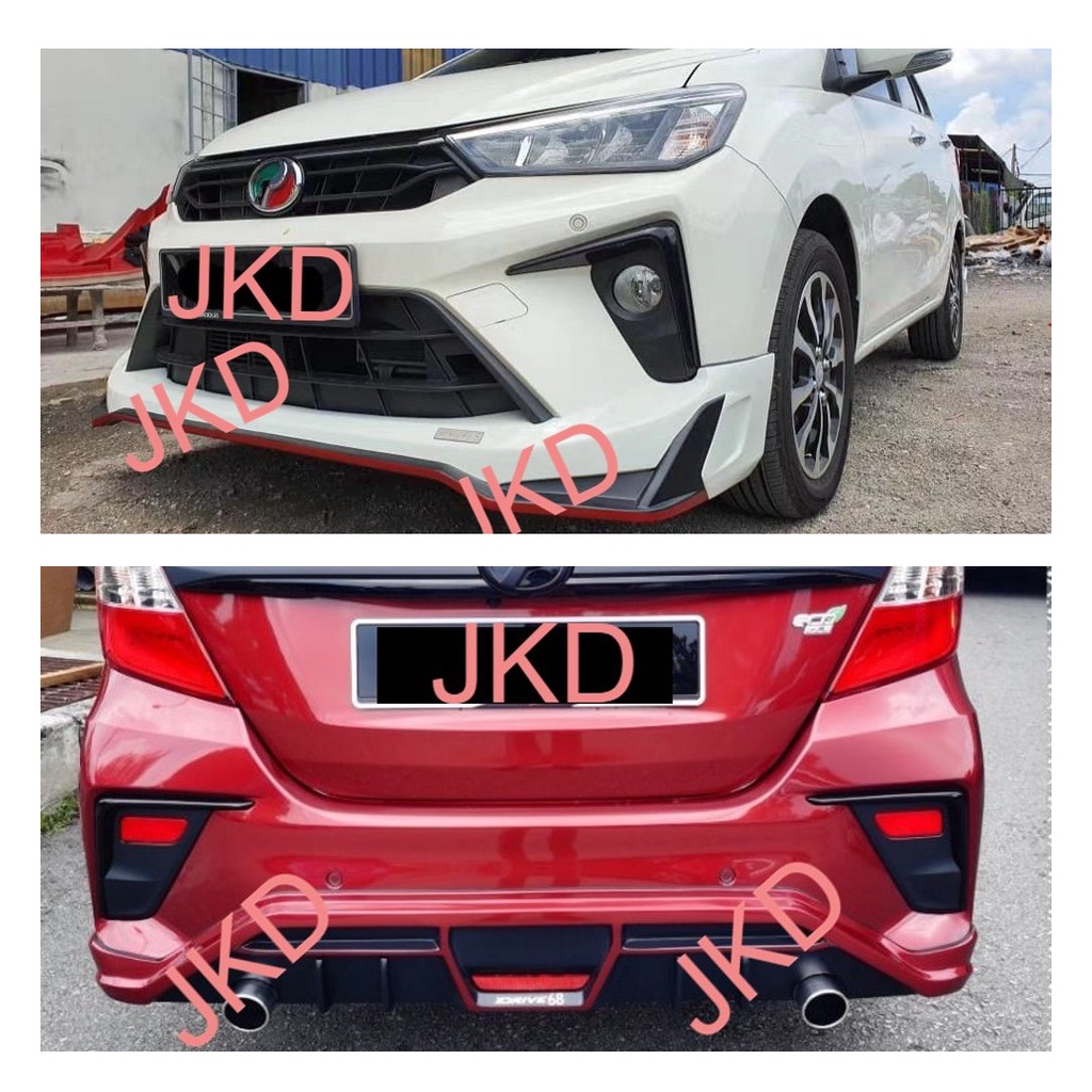 PERODUA BEZZA 2020 CAR BODYKIT DRIVE 68/D68/DRIVE68 WITH EMBLEM FRONT ...