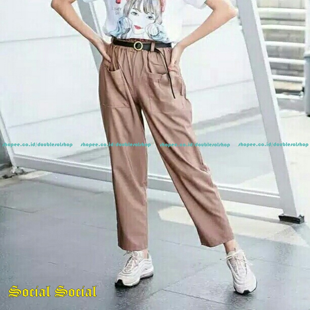 Strady Pants Pocket Baggy Pants / Front Pocket Baggy Drill / Anya Pants ...