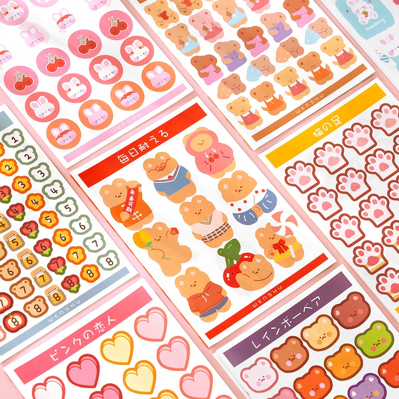 MUMU Cute Cartoon Series INS Style DIY Deco Stickers | Shopee Malaysia