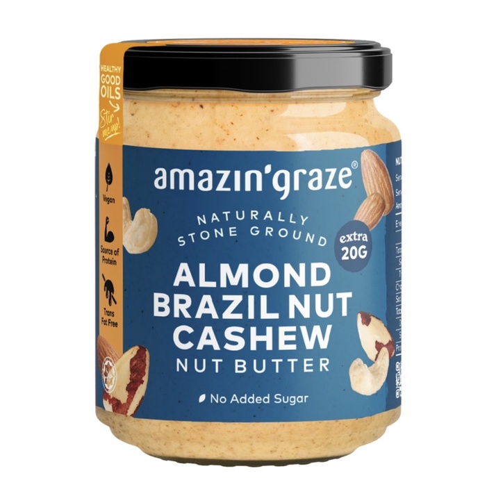 Amazin' Graze ABC Butter Almond, Brazil Nut & Cashew (200g) | Shopee ...