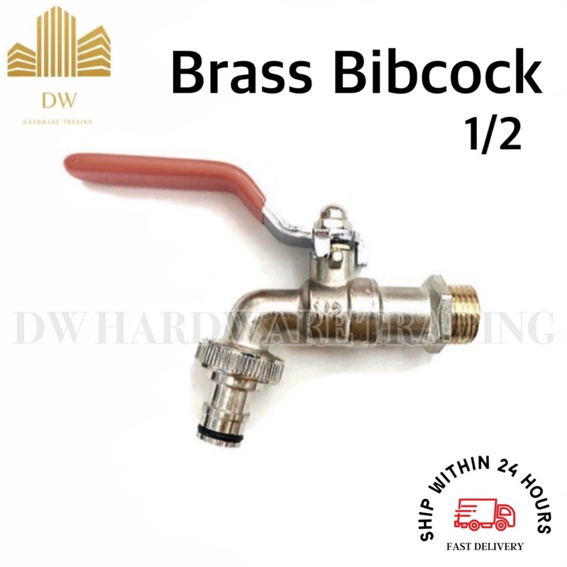 🔥Ready Stock🔥Brass Bibcock Faucet Ball Valve 1/2"/Water Bib Tap/Brass ...