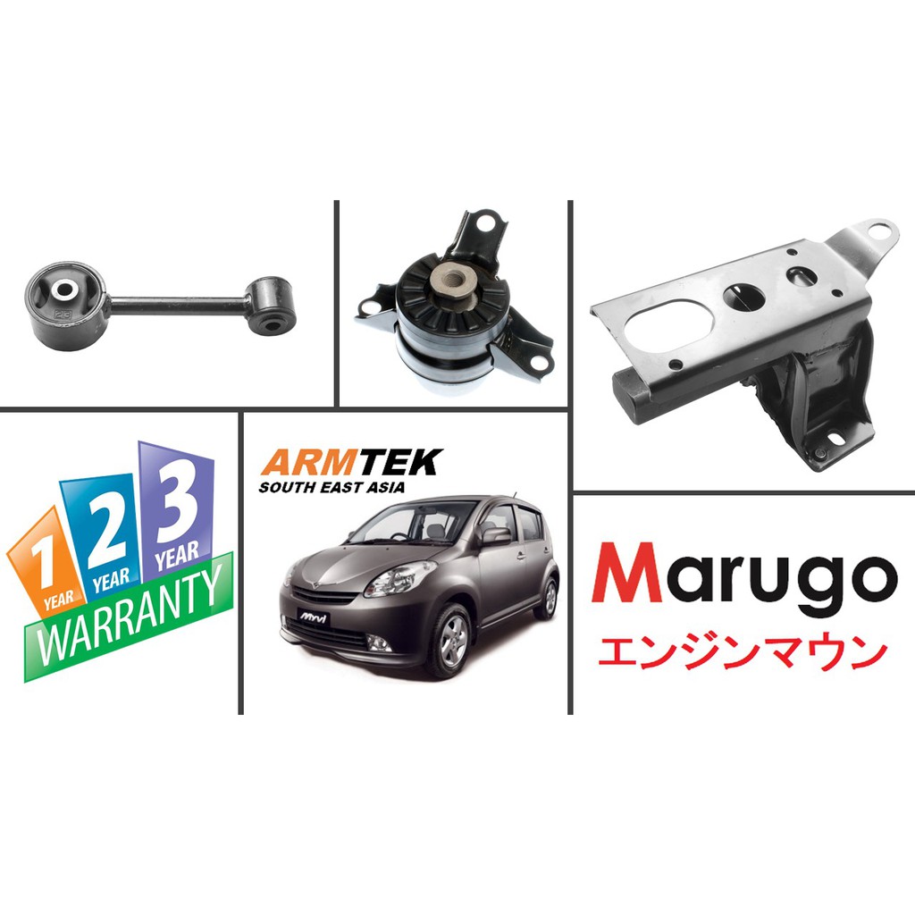 PERODUA MYVI M300 1.0, 1.3L AUTO, TOYOTA PASSO KGC10, ENGINE MOUNTING ...