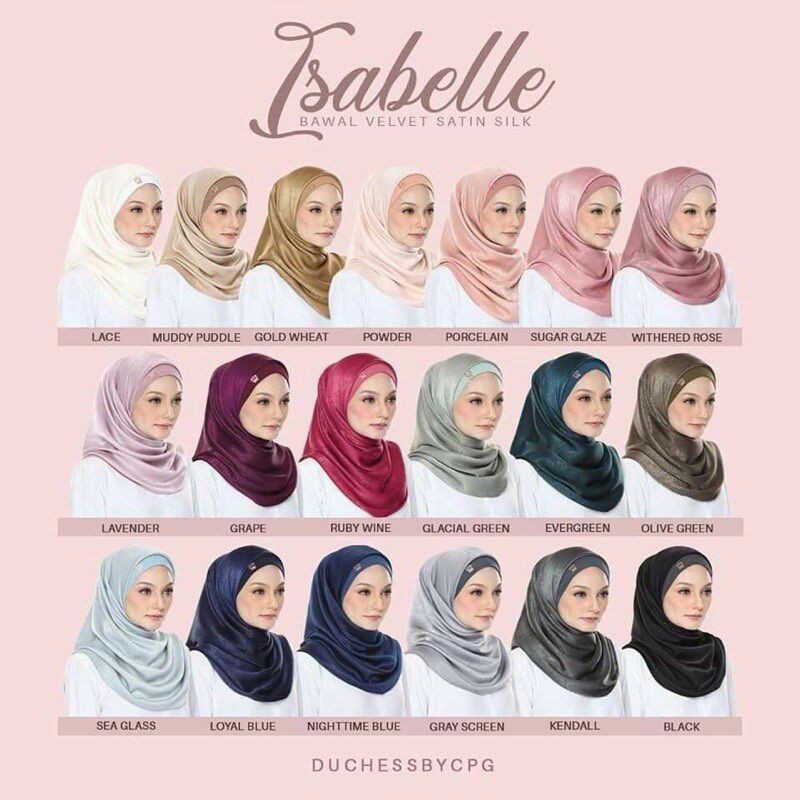 💥💯Original HQ💥Duchess Isabelle Bawal Velvet Satin Silk | Shopee Malaysia
