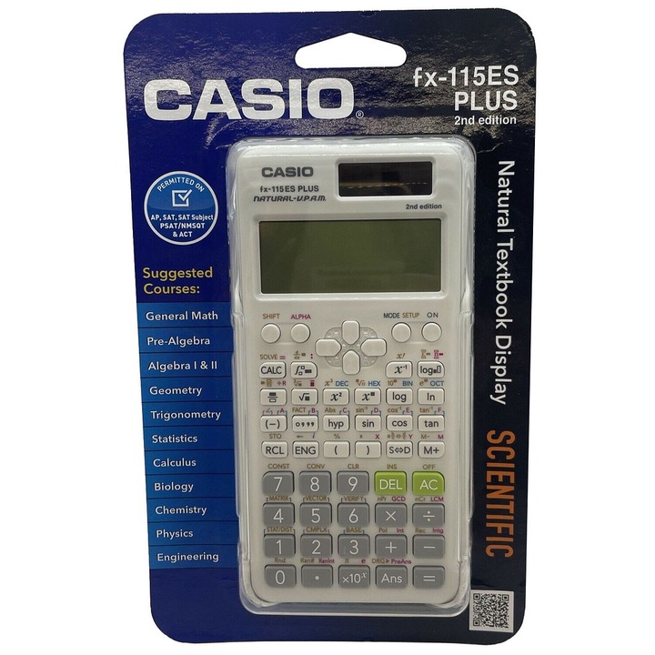 Casio fx-115ESPLUS2 2nd Edition Advanced Scientific Calculator ( White ...