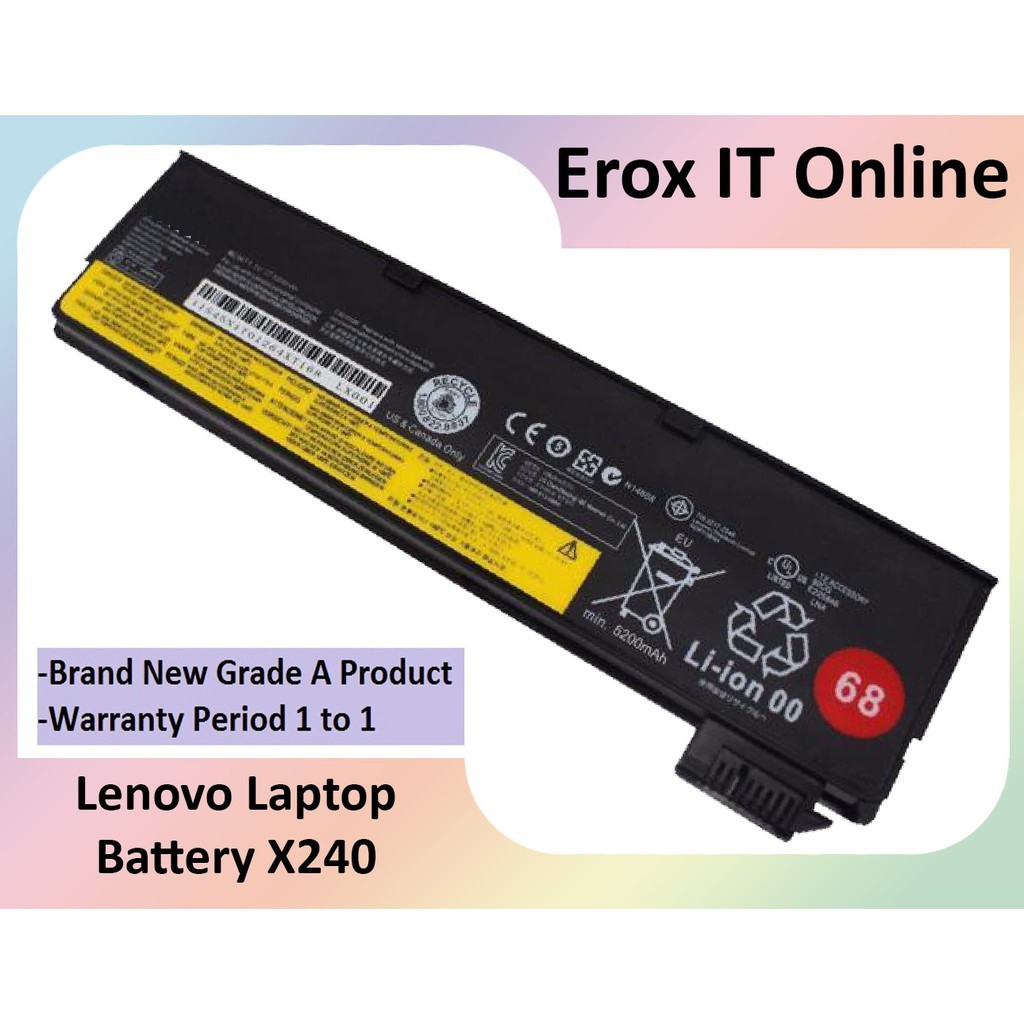 Replacement Laptop Battery Lenovo Thinkpad X240 X250 45N1737 45N1738 ...