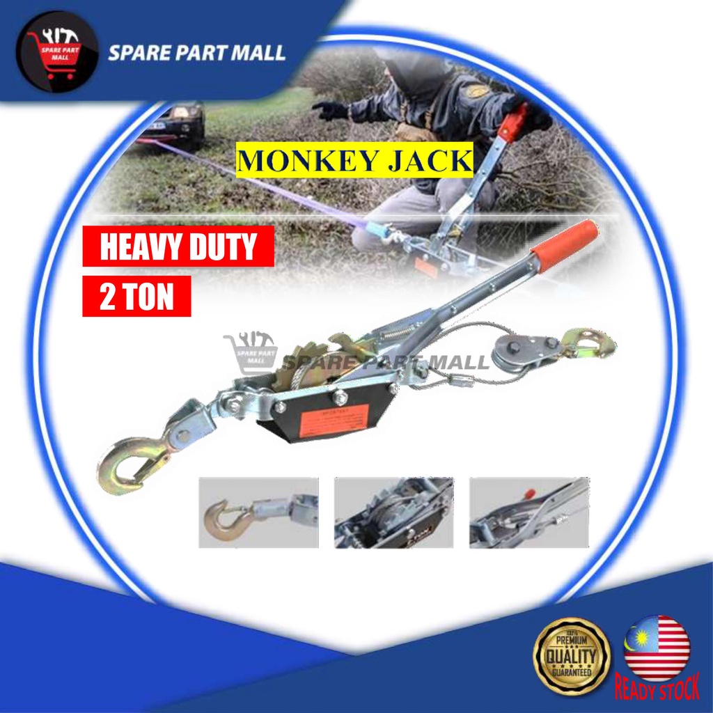 MONKEY JACK TAIWAN RATCHET HAND PULLER 2 TON (MSF011**) HEAVY DUTY ...