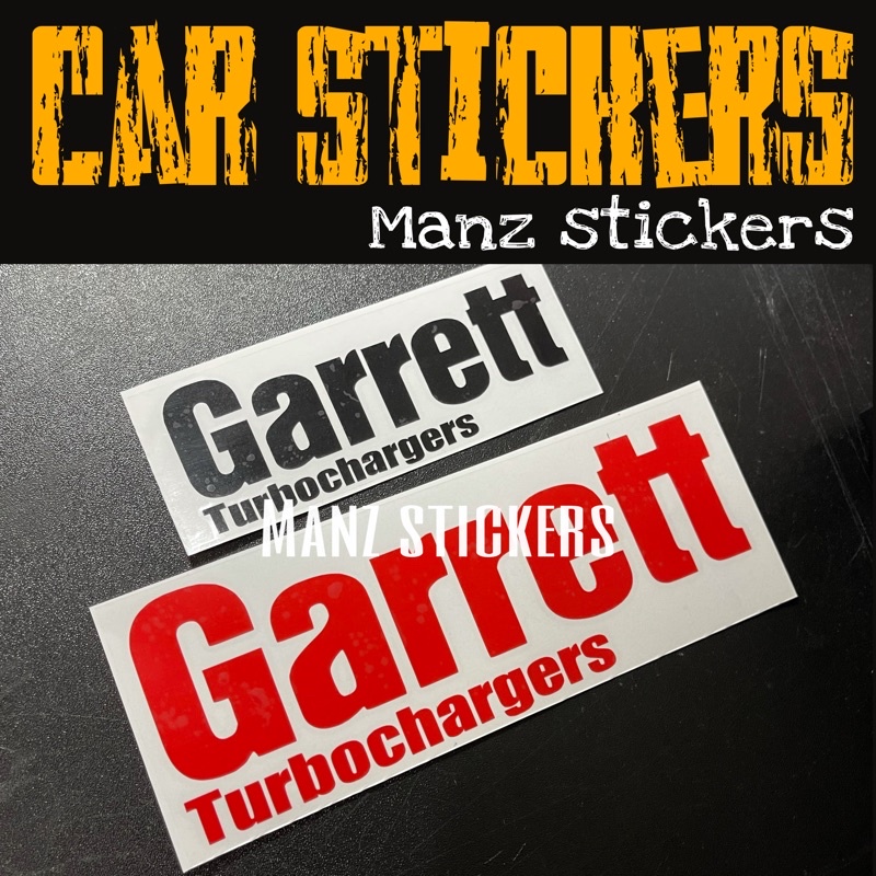GARRETT TURBO CHARGER PERFORMANCE / CAR STICKER | Shopee Malaysia