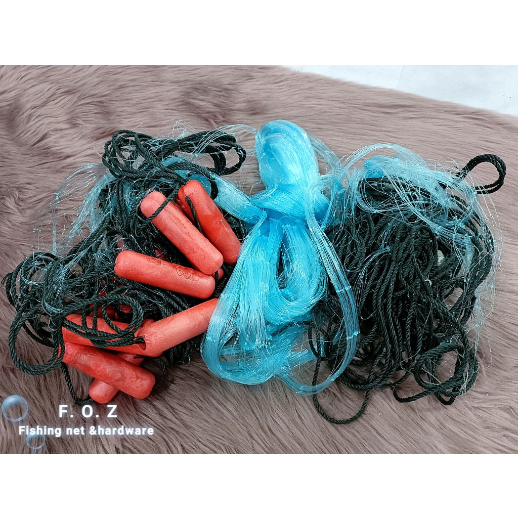 Jaring Ikan 0.30mm x 1-1/2" ~> 5" x 30MD Siap Jahit | Pukat tangsi ikan ...