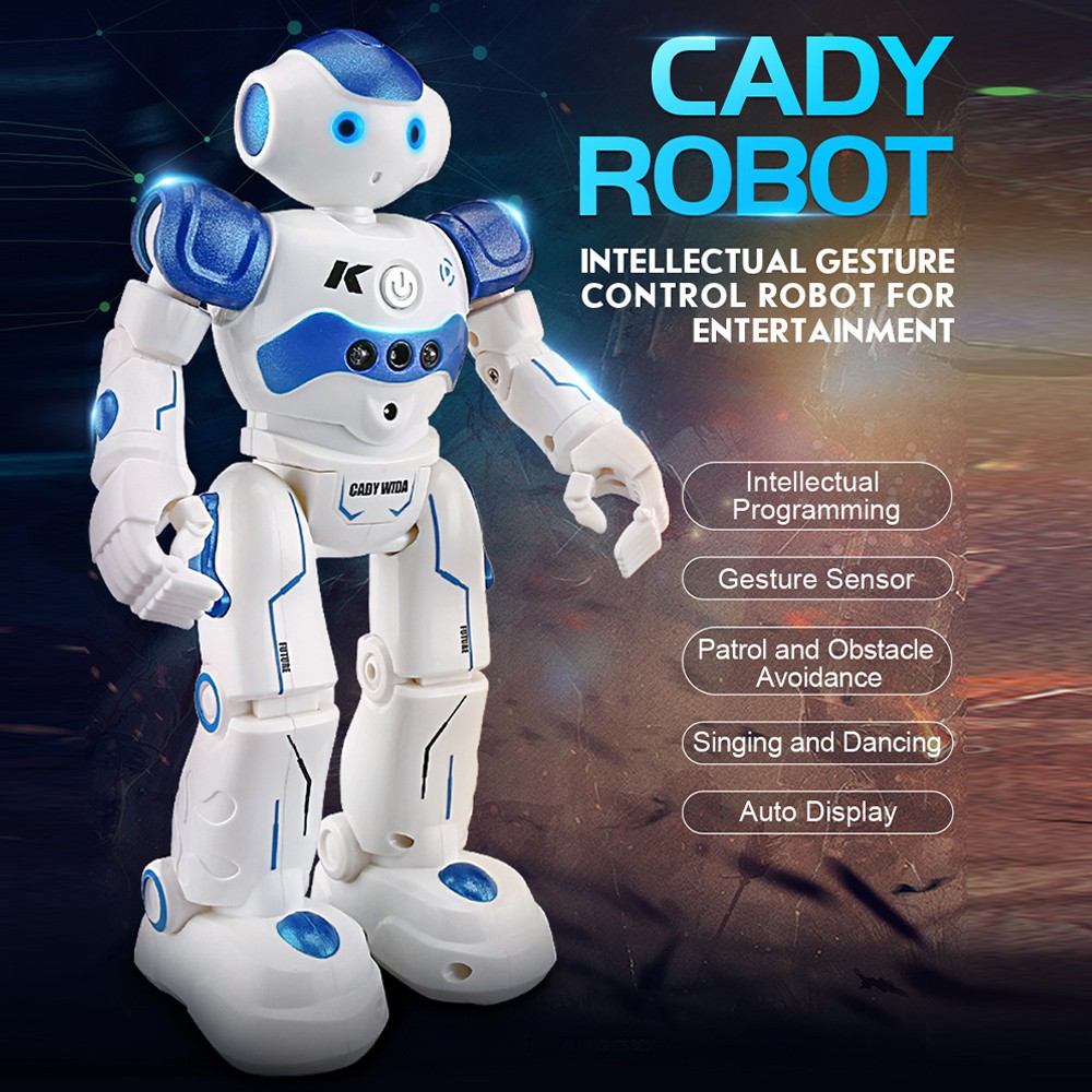 JJRC R12 RC Remote Control Smart Robot Dancing Singing Walking Gesture ...