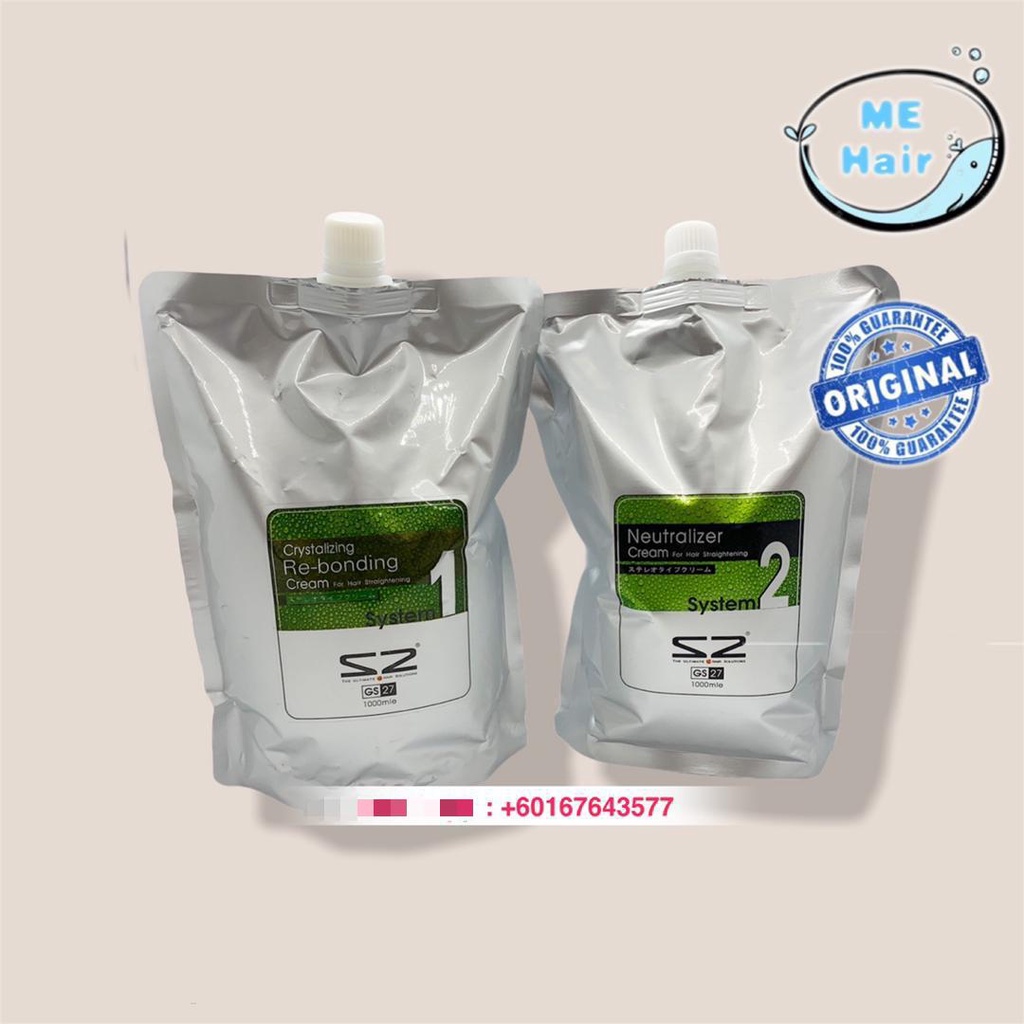 S2 Rebonding Cream Set 1000ml+1000ml | Shopee Malaysia