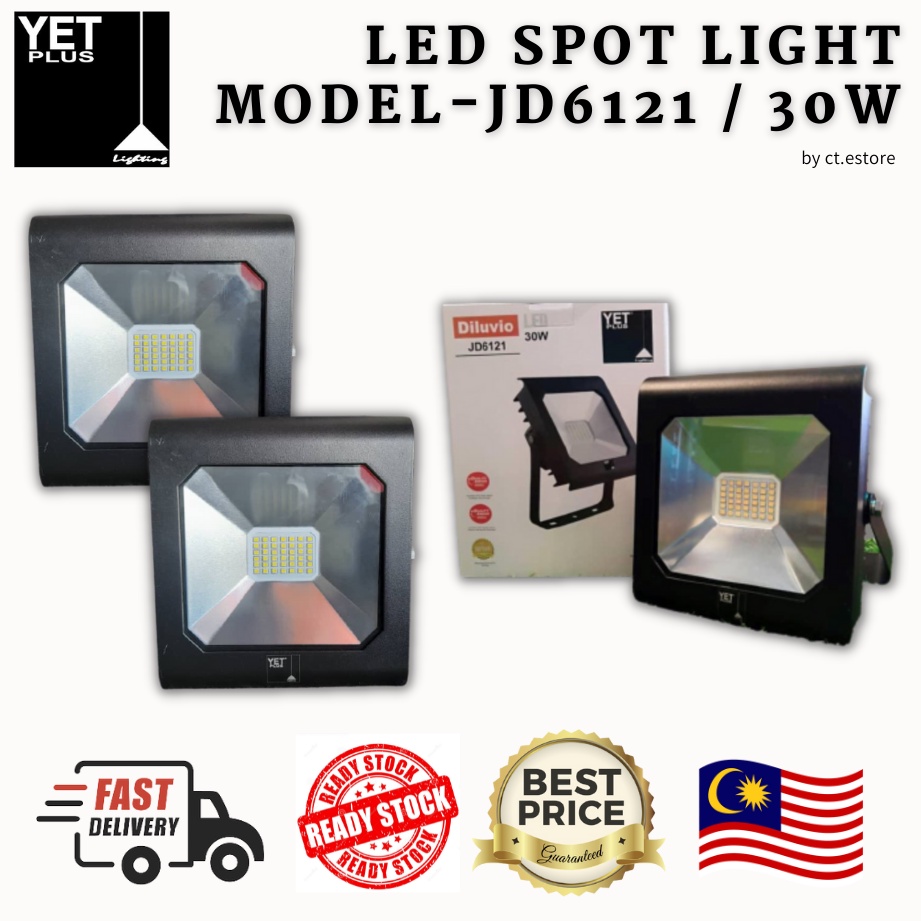 Yet Plus LED Spot/Flood Light Model-JD6121 30W / Warm White / Pure ...