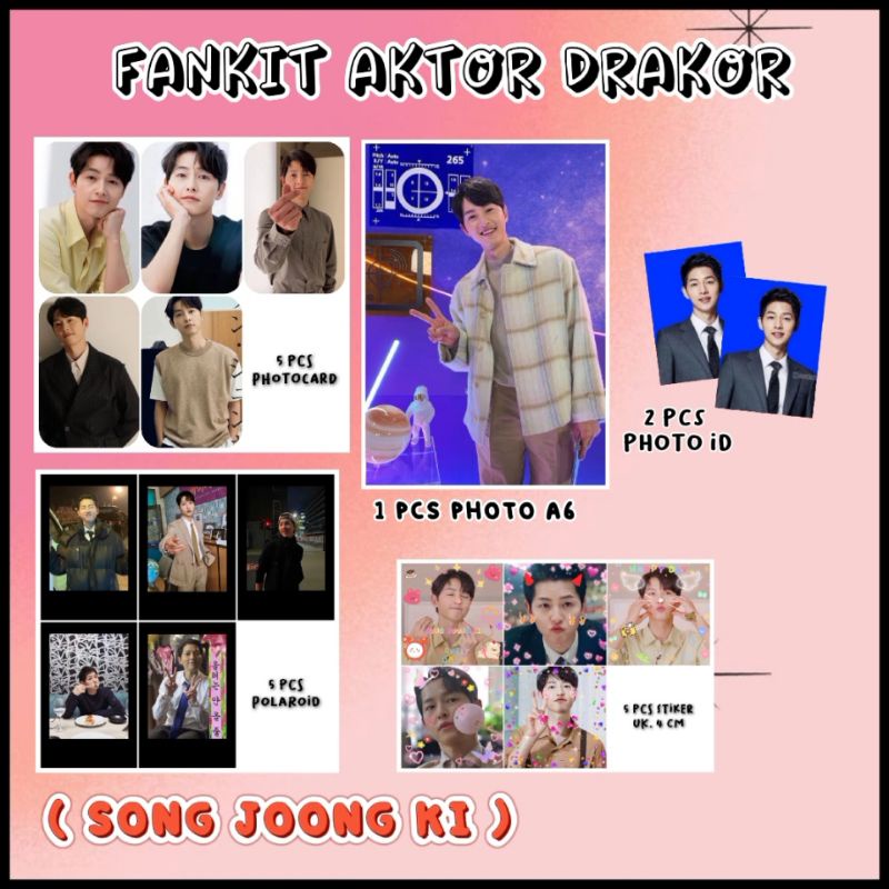 Fankit Song Jong Ki / Fankit Korean Drama Actor / Fankit Actor Drakor ...