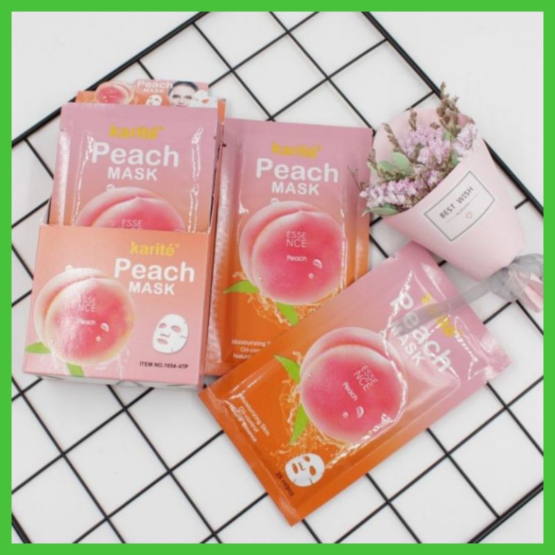 🔥[HOT ITEM] KARITE MOISTURIZING SKIN PEACH MASK 25ML | Shopee Malaysia