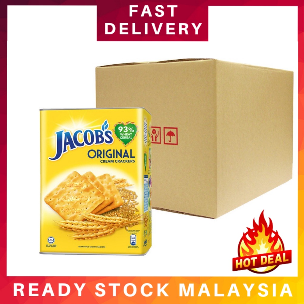 Jacob’s Tin Original Cream Crackers Carton Pack Configuration : 1 x 8 x ...