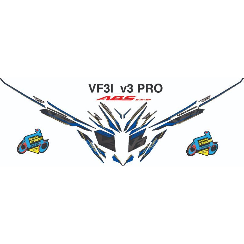 Sticker Body SYM VF3i v3 PRO | Shopee Malaysia