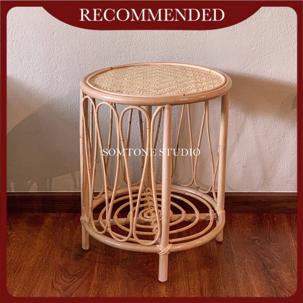 The Monalisa Balinese Round Rattan Side Table Coffee Garden Table ...