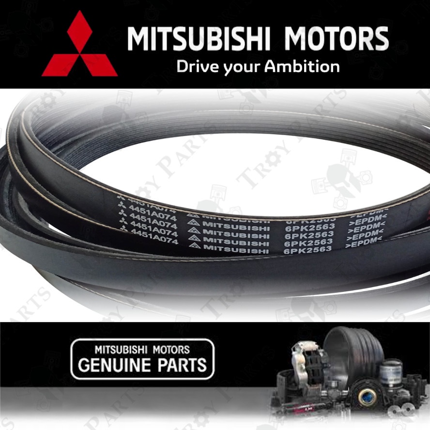 Original Mitsubishi Fan Belt 6PK2563 ( 6PK2560 / 6PK2565 ) Proton ...