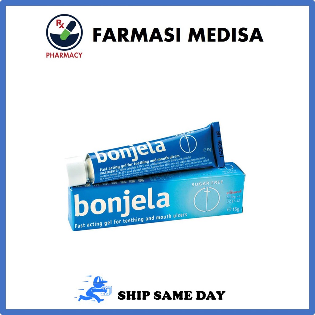Bonjela Gel 15g Pain Relieving for Mouth Ulcer jel ulcer sakit bibir ...